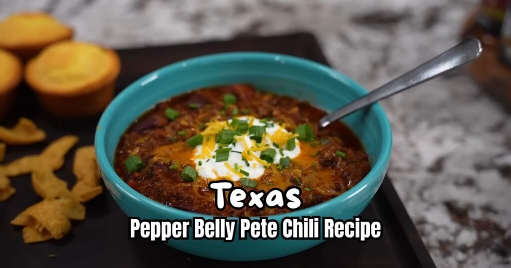 Texas Pepper Belly Pete Chili Recipe - simplysafeeats.com