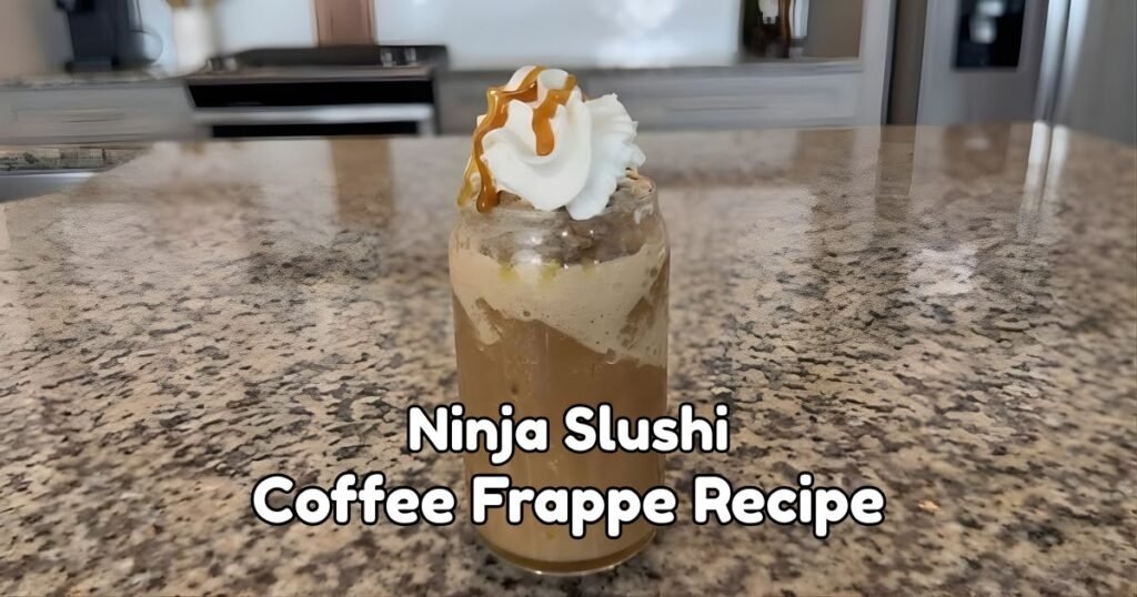 Ninja Slushi Coffee Frappe Recipe - simplysafeeats.com